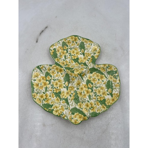 Crown Ducal | Dining | Vintage Crown Ducal Chintz Clover Leaf Dish ...